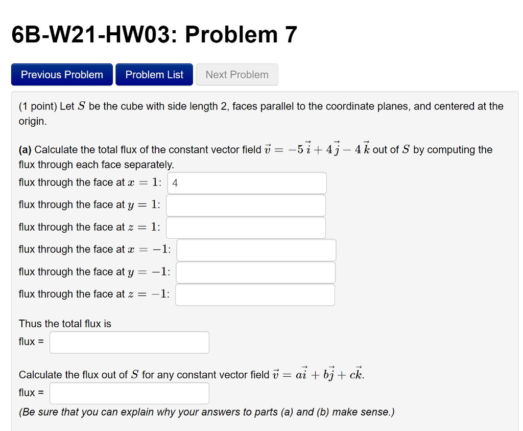 Solved 6B-W21-HW03: Problem 7 Previous Problem Problem List | Chegg.com