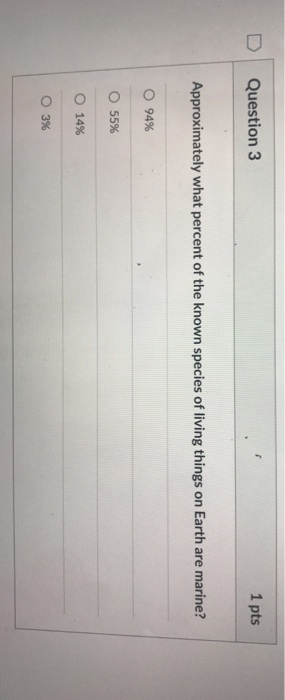 Solved Approximately what percent of the known species of | Chegg.com