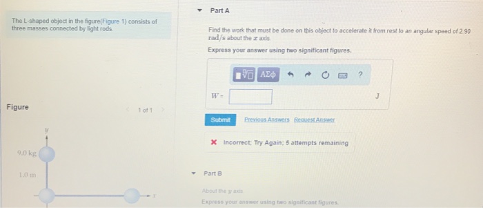 Solved Part A The L-shaped object in the figure(Figure 1) | Chegg.com
