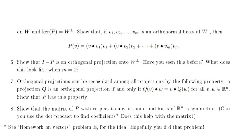 Solved C (Orthogonality in IR") Given a subset X C R", | Chegg.com