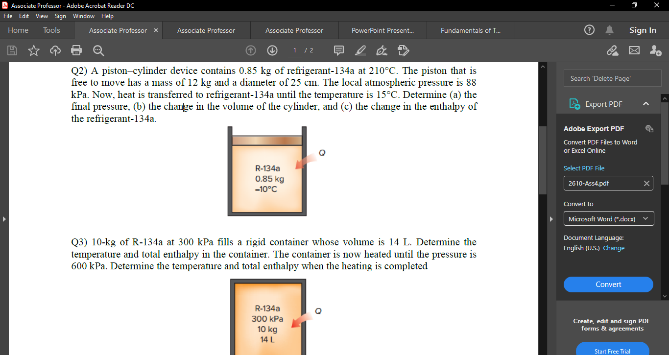 Solved Associate Professor - Adobe Acrobat Reader DC File | Chegg.com
