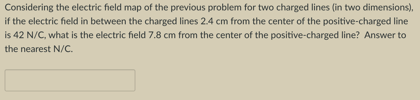 Solved Considering the electric field map of the previous | Chegg.com