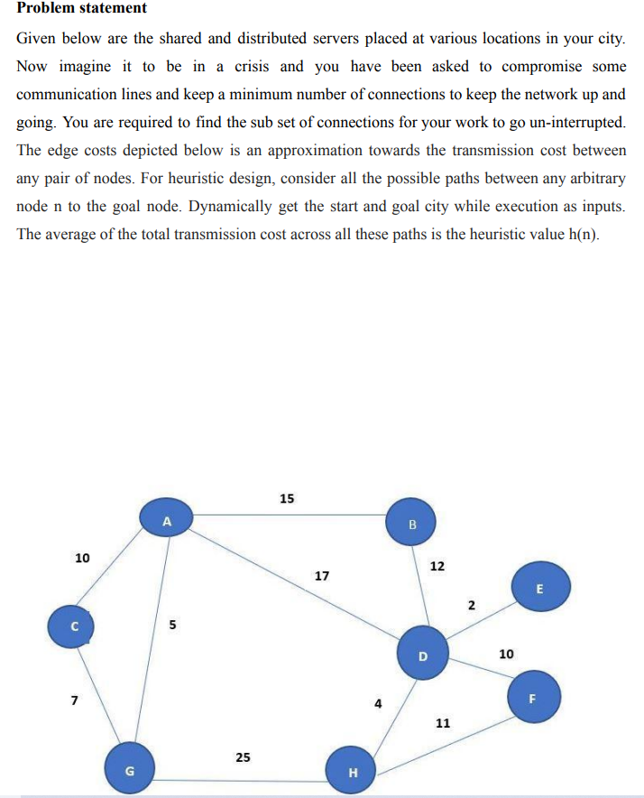 Solved Write Python code for the below problem statement | Chegg.com