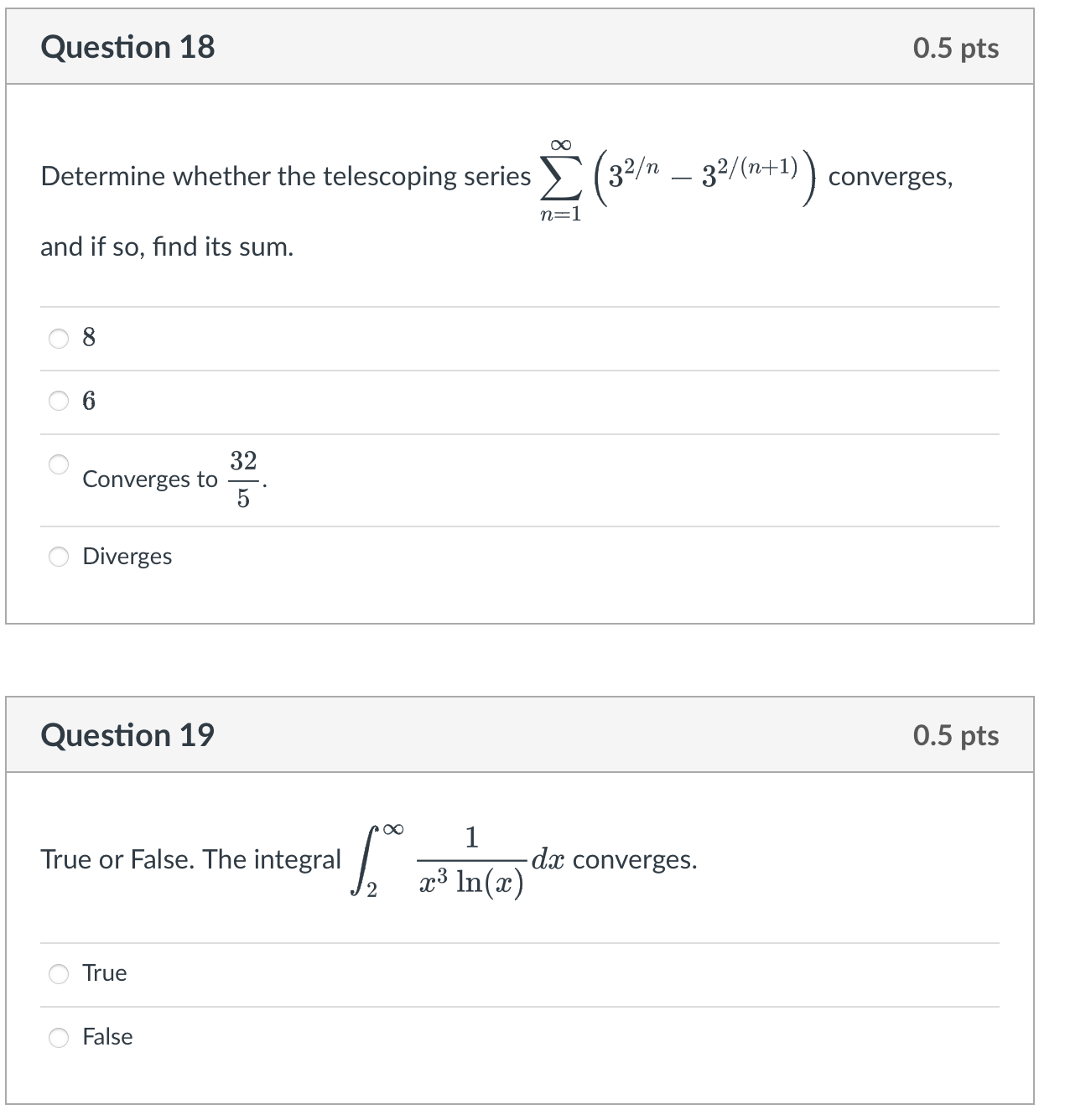 Solved Determine whether the telescoping series \\( | Chegg.com