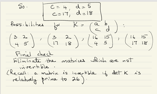 Solved . A message was encrypted using a 2x2 Hill cipher. We | Chegg.com