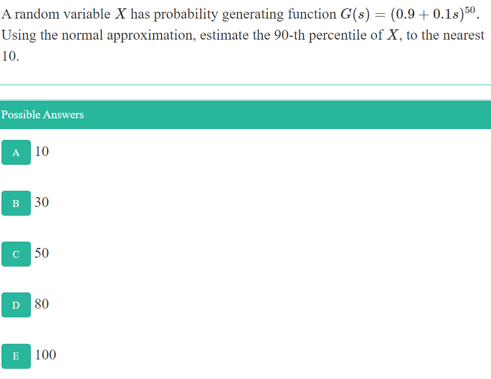 Solved A random variable X has probability generating | Chegg.com
