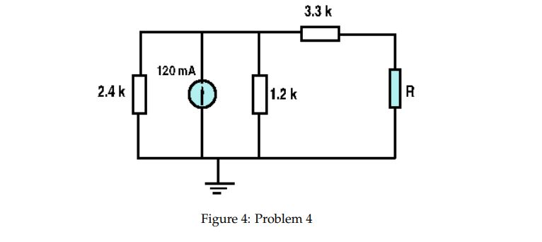 Solved Figure 4: Problem 4Note: All the resistor's values | Chegg.com