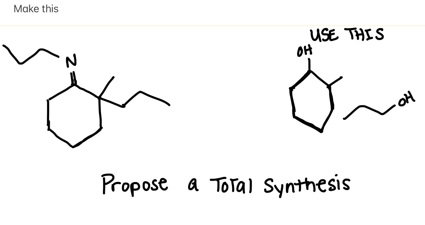 Solved Make this Propose a Total Synthesis | Chegg.com