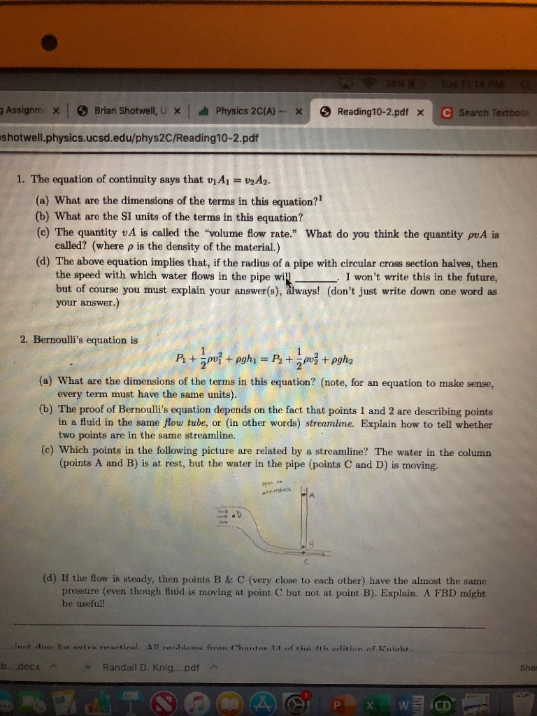Solved Assignm X Brian Shotwell, U X Physics 2C(A) - X | Chegg.com