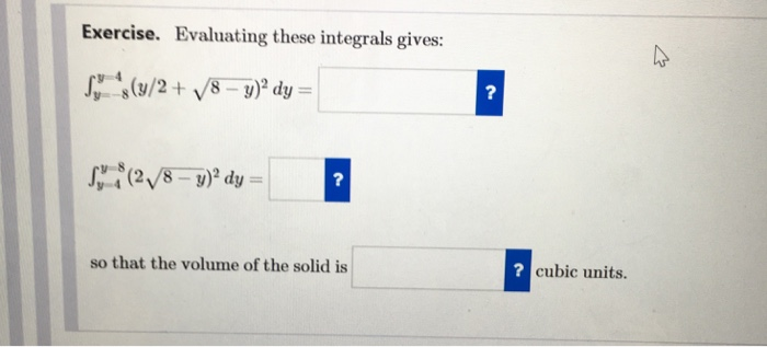 Solved Exercise. Now, set up an integral to compute the | Chegg.com