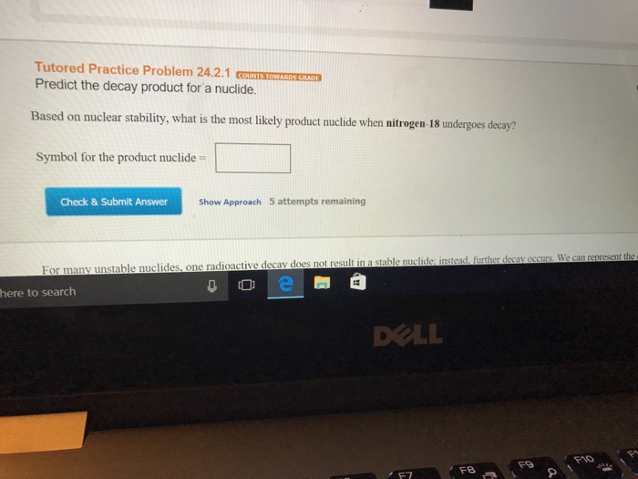 Solved Predict the decay product for a nuclide. Based on | Chegg.com