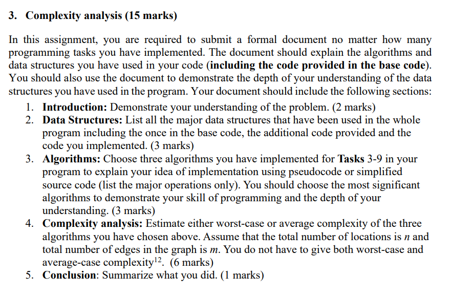 Solved 2. Programming tasks (85 marks) The assignment | Chegg.com