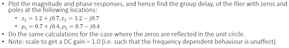 Solved - Plot the magnitude and phase responses, and hence | Chegg.com