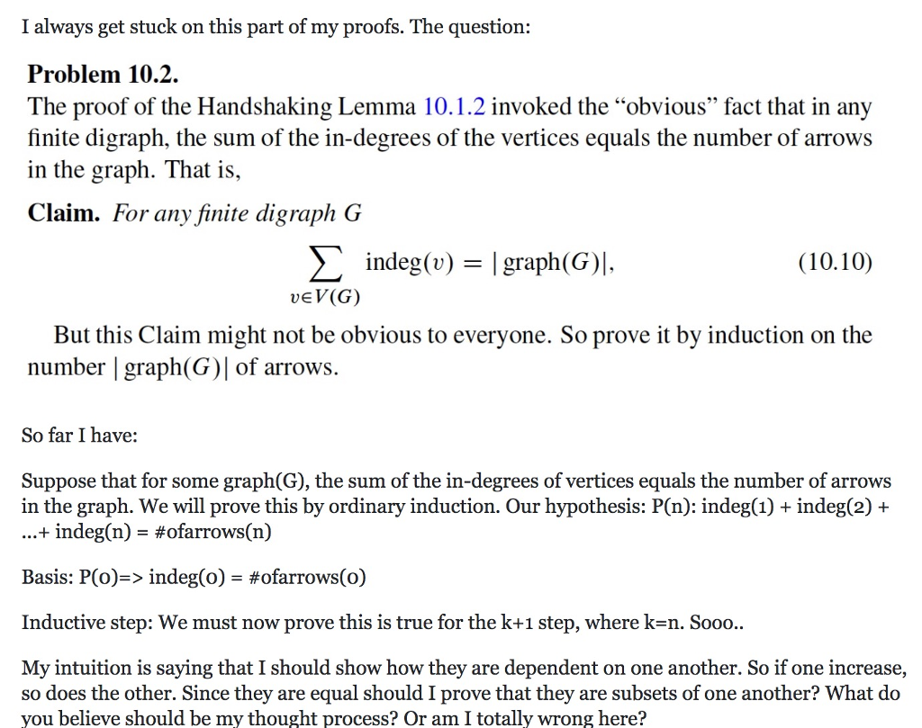 Solved I always get stuck on this part of my proofs. The | Chegg.com