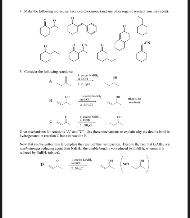 Solved 1. Perform the following short syntheses. In each | Chegg.com