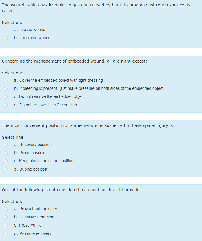 Solved The wound, which has irregular edges and caused by | Chegg.com