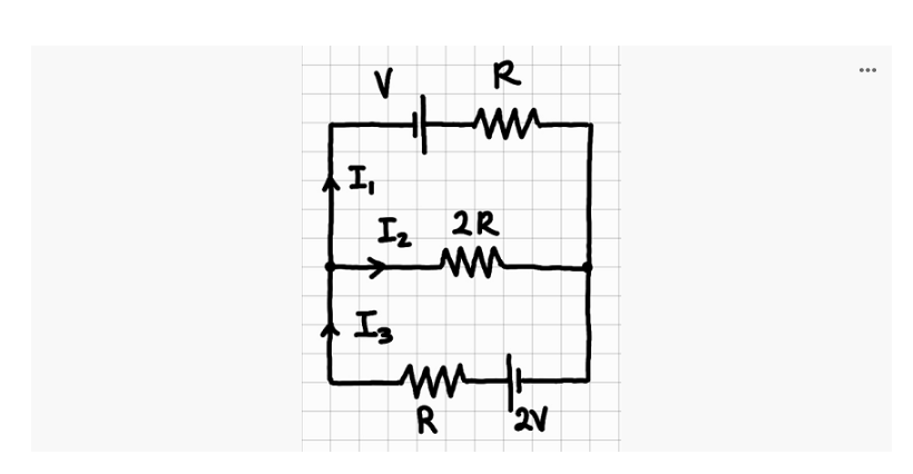 Solved R , 2 R , and R resistors are connected to two | Chegg.com