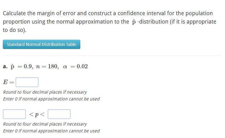 Solved Calculate the margin of error and construct a | Chegg.com