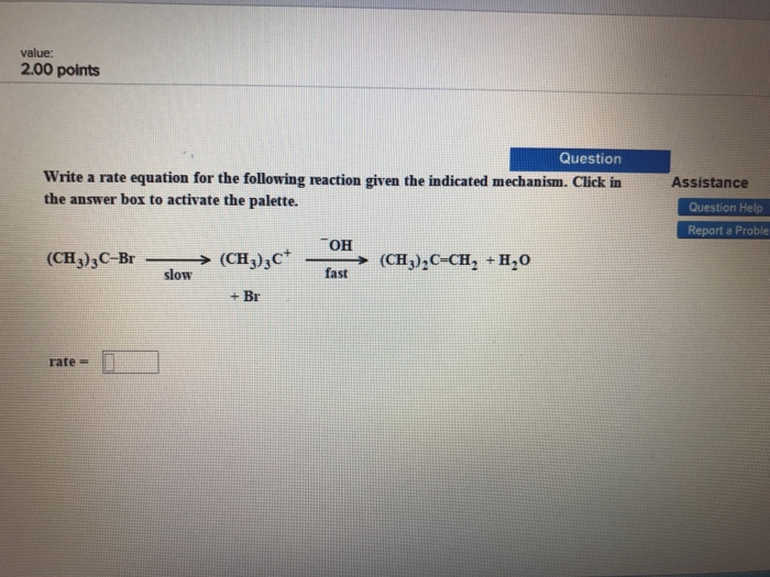 Solved Write a rate equation for the following reaction | Chegg.com