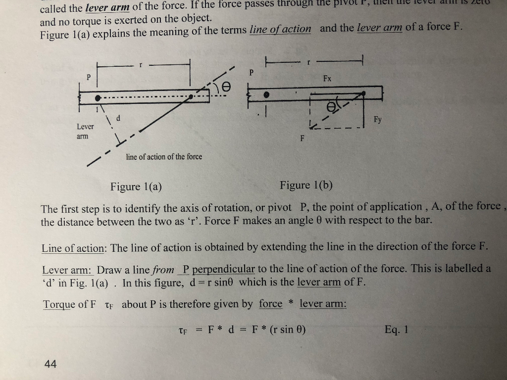 Solved QUESTIONS 1. In Figure 1(a), the pivot P is at the 10 | Chegg.com