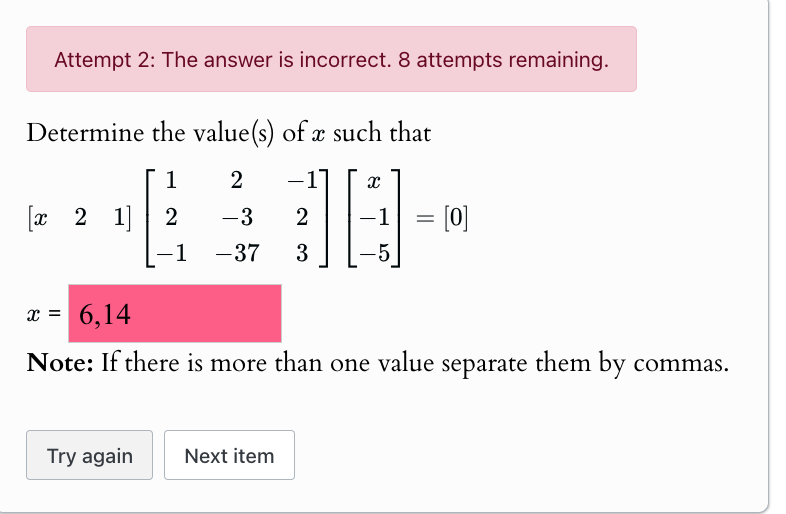 Solved Attempt 2: The answer is incorrect. 8 ﻿attempts | Chegg.com