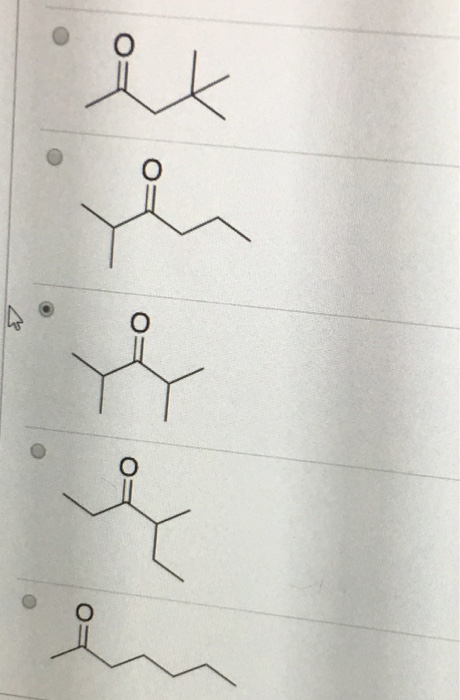 Solved Which structure of molecular formula, C7H140, fits | Chegg.com