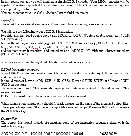 Solved In this course project, you will simulate a simple | Chegg.com