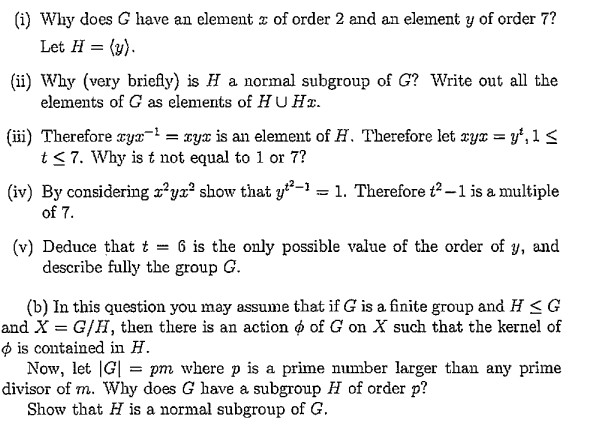 Solved 3. You are NOT allowed to use any of Sylow's Theorems | Chegg.com