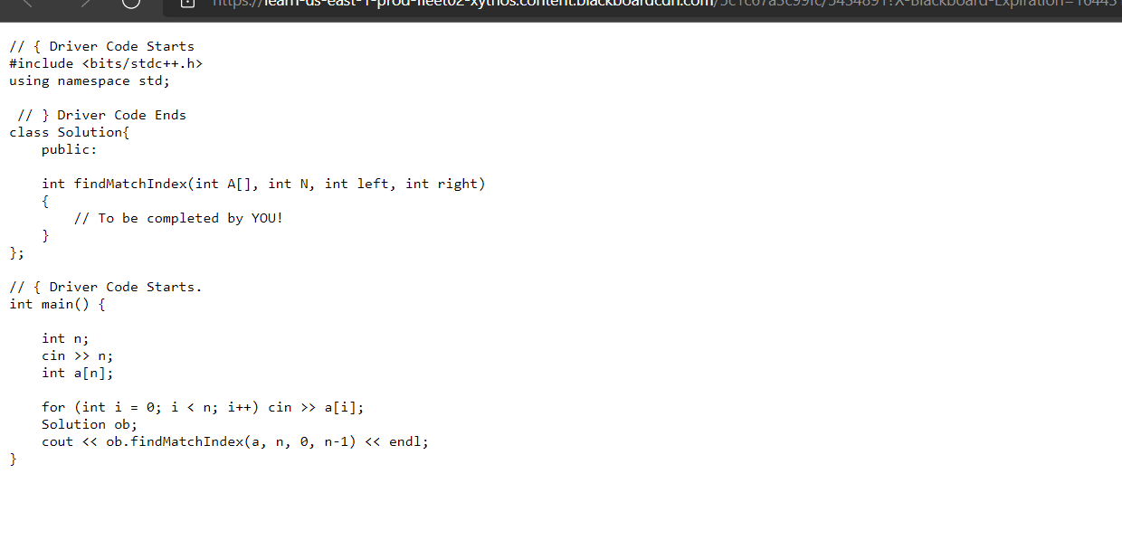 Solved An array A of n distinct integers is given where N ≥ | Chegg.com