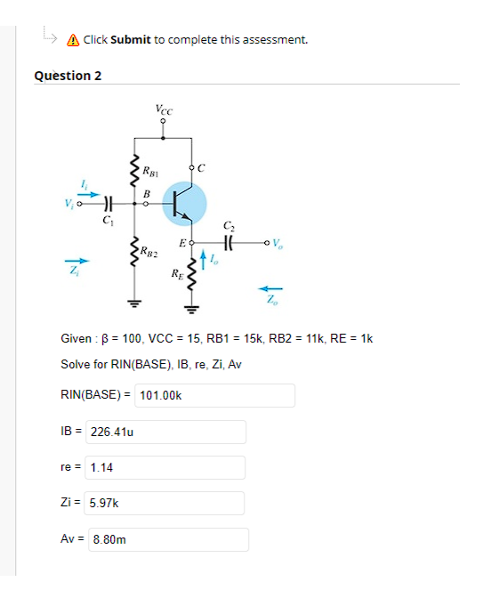 Solved A Click Submit to complete this assessment. Question | Chegg.com