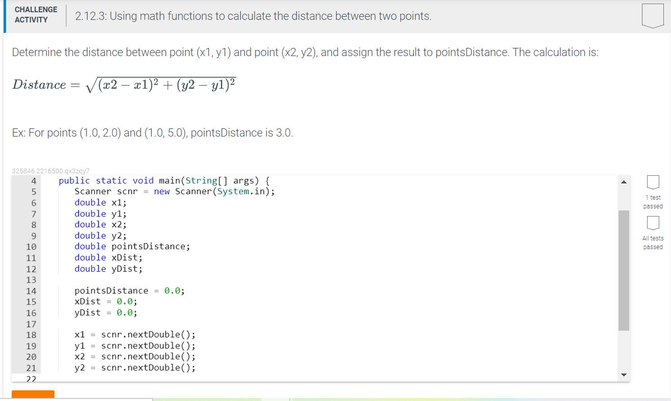 Solved Determine The Distance Between Point X1 Y1 And 