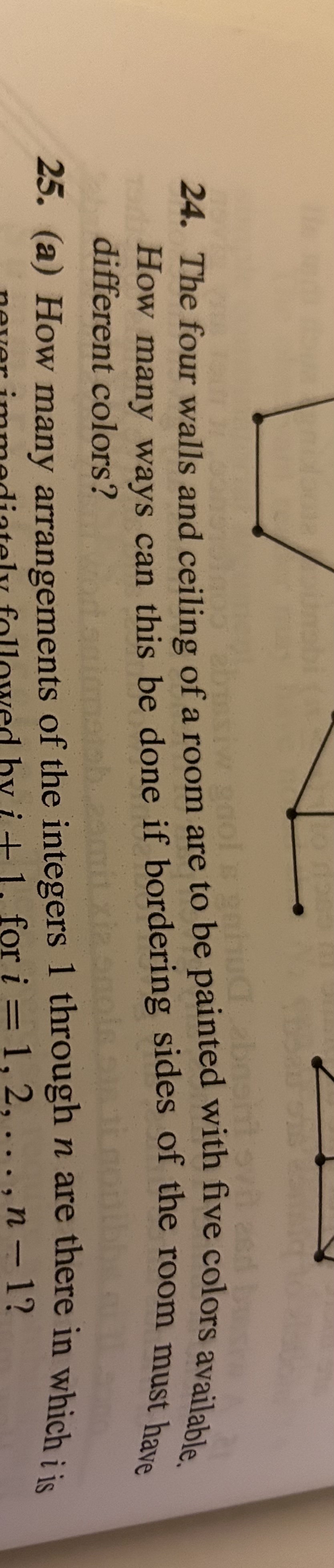 Solved #24. The answer is 5^5 - C(8,1) x 5^4 + C(8,2) x 5^3 | Chegg.com