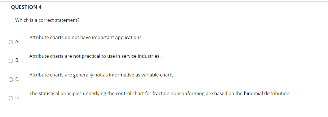 Solved QUESTION 4 Which is a correct statement? Attribute | Chegg.com