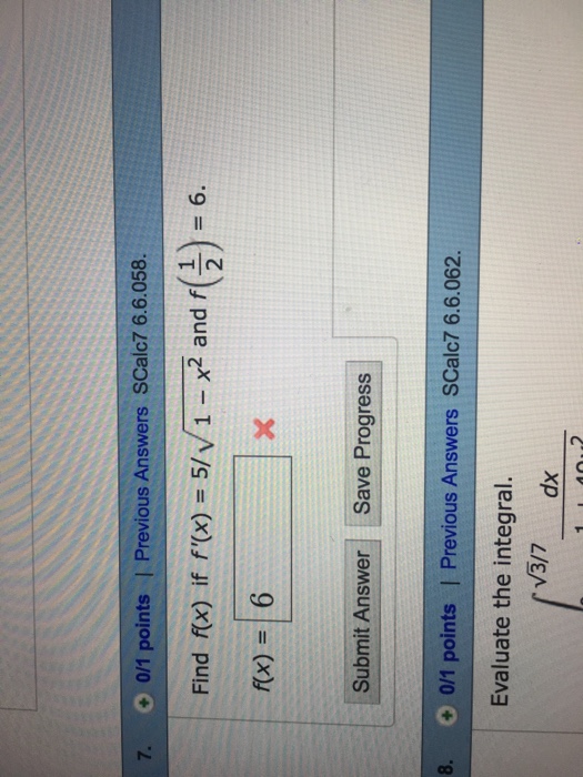 Solved Find f(X) if f'(x) = 5/SQUAREROOT 1 - X^2 and f(1/2) | Chegg.com