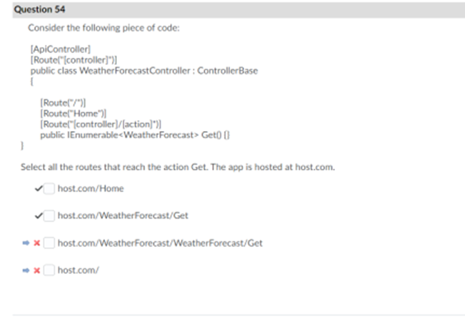 Solved Consider the following piece of code: [ApiController] | Chegg.com