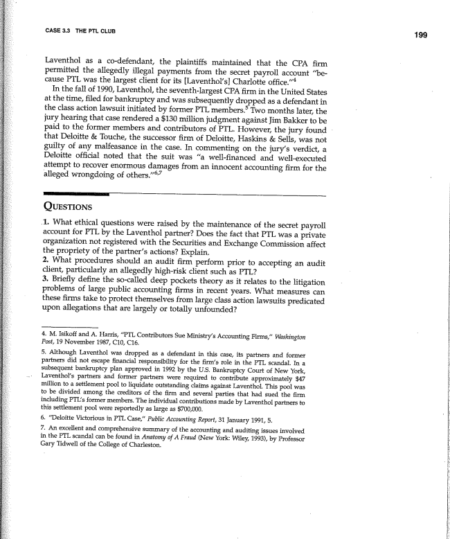 CASE 3.3 THE PTL CLUB Jim and Tammy Bakker founded | Chegg.com