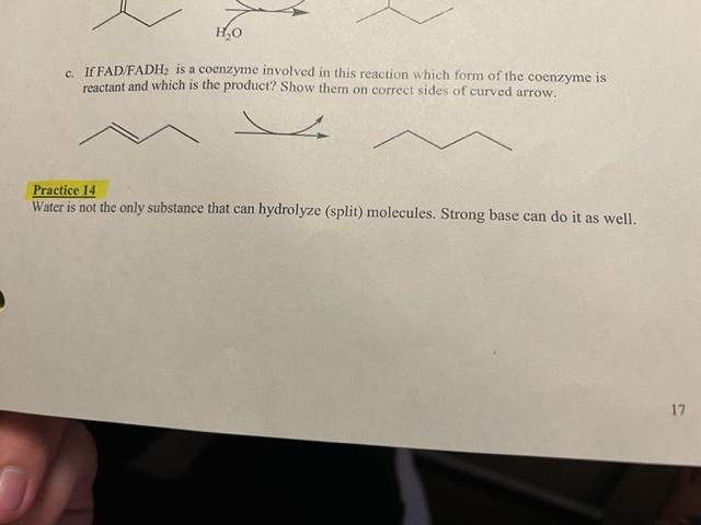 Solved c. If FAD/FADH2 is a coenzyme involved in this | Chegg.com