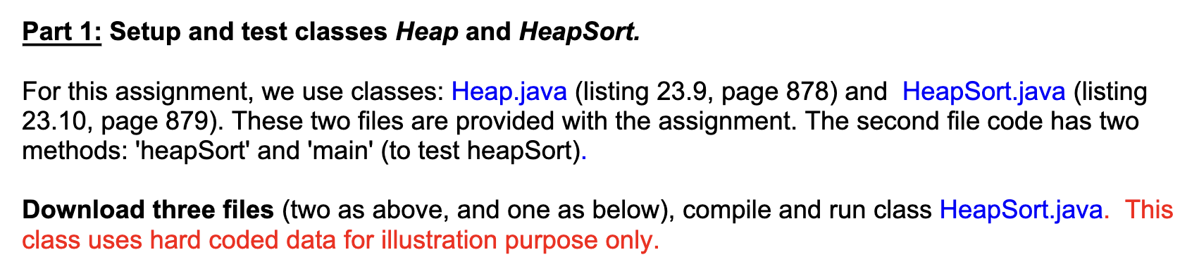 Heapjava Class Heapjava Textbook Listing 