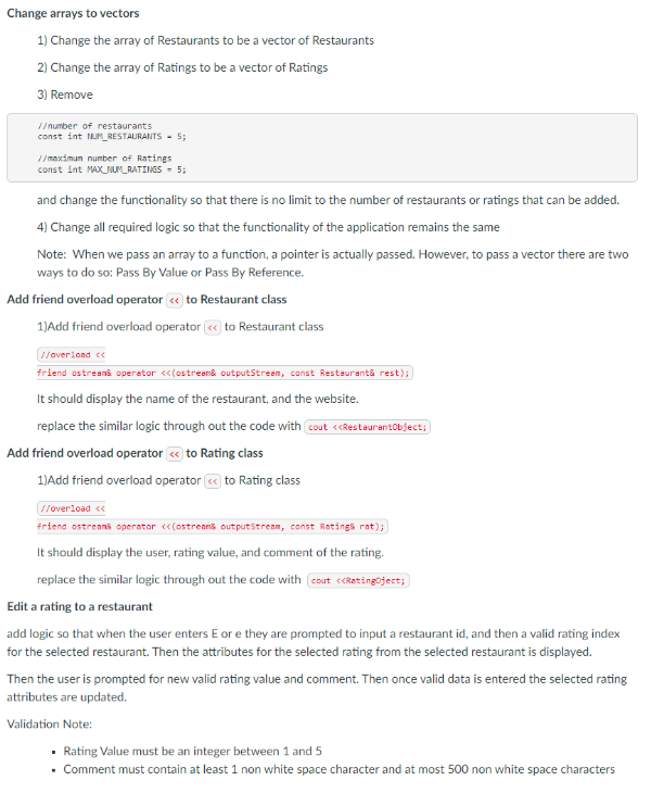 Solved Please fix my source code to utilize requirements | Chegg.com