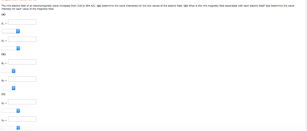 Solved The rms electric field of an electromagnetic wave | Chegg.com
