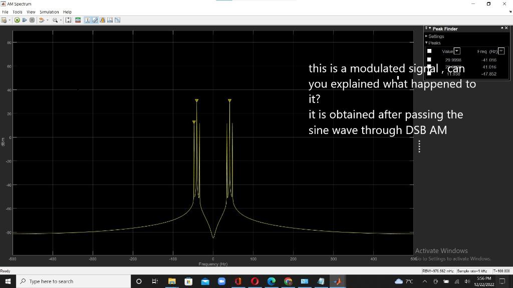 A AM Spectrum File Tools View simulation Help | Chegg.com