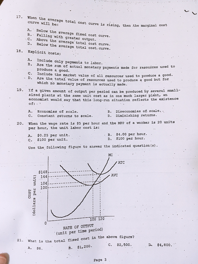 Solved "Unit labor cost" is the same thing as: The wage | Chegg.com