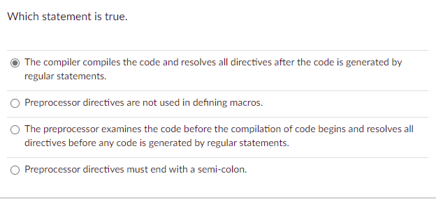Solved When The Preprocessor Finds The Define Directive