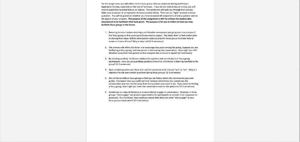 Solved 1. Reducing tension involves ensuring a comfortable | Chegg.com