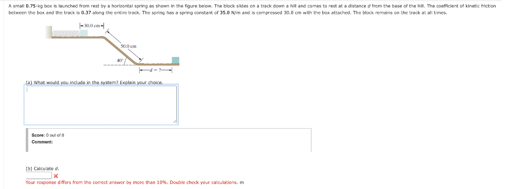 Solved (b) Calculate d. 차 Your response differs from the | Chegg.com