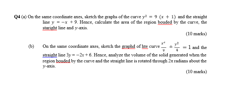 Solved 04 (a) On the same coordinate axes, sketch the graphs | Chegg.com
