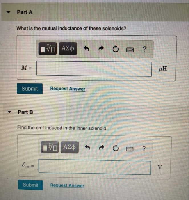 Solved Constants One solenoid is centered inside another. | Chegg.com