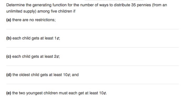 Solved COMBINATORICS | Chegg.com