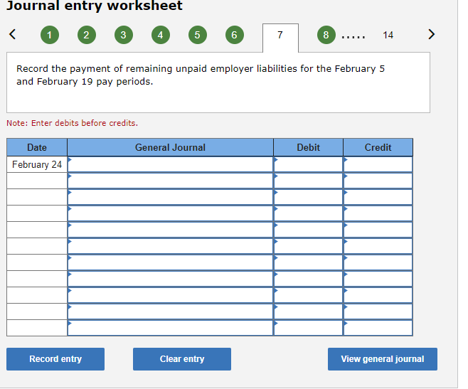 The completed Payroll Register for the February and | Chegg.com