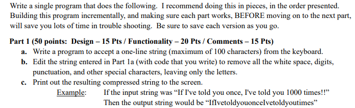 Solved Write a single program that does the following. I | Chegg.com